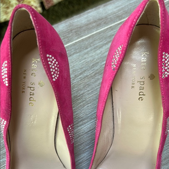 kate spade | Shoes | Kate Spade Pink Stiletto Heels With Medallion ...